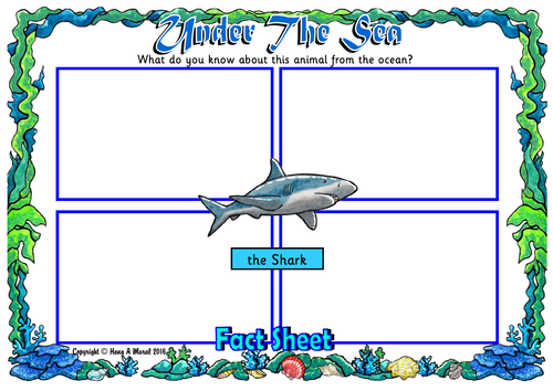Under The Sea - Worksheets | Teaching Resources