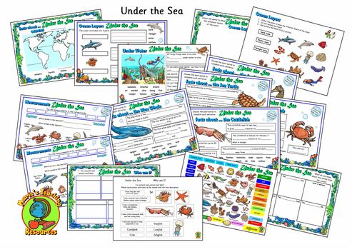 Under The Sea - Worksheets & Posters | Teaching Resources