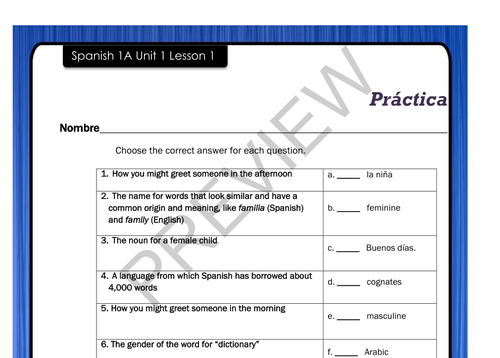 Los Saludos - Greetings - Worksheet | Teaching Resources