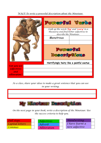 Theseus and the Minotaur | Teaching Resources