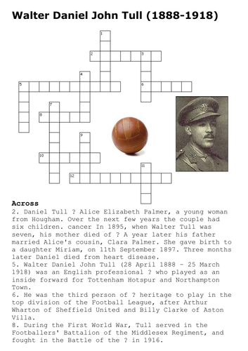 Walter Tull Activity Bundle | Teaching Resources