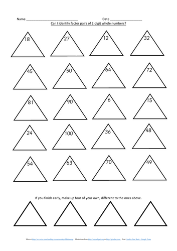 Factors and Common Factors, Multiplication and Division Year 5 (Y6 ...