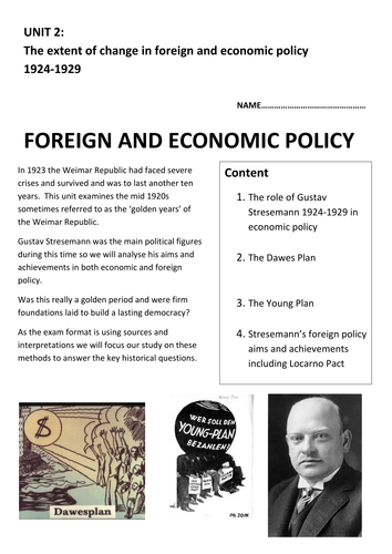 Weimar Germany 1924-1929 'The Golden Years?' - Foreign and economic ...