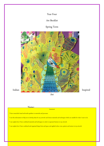 Indian Art Booklet | Teaching Resources