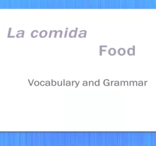 La Comida - Food - Video Tutorial | Teaching Resources