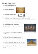 Ancient Egypt- Introduction lesson | Teaching Resources