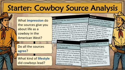 Cowboy Changing Role - American West - GCSE History Edexcel - Lesson 15 ...
