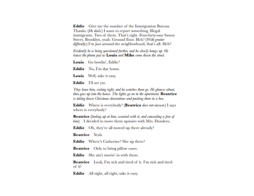 A View from the Bridge: Greek Tragedy - Eddie's Downfall! | Teaching ...