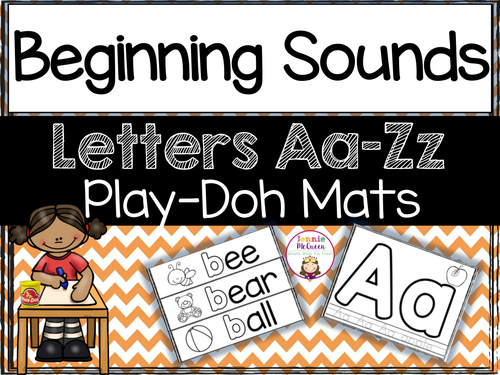 Alphabet and Beginning Sound Play Doh Mats | Teaching Resources