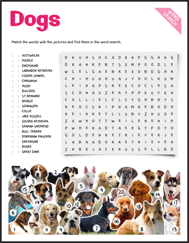 Dogs (Puzzles & Fun Stuff) | Teaching Resources