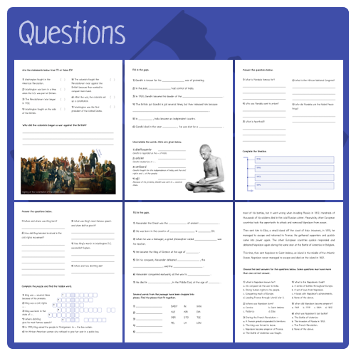 World Leaders (Puzzles, reading & questions) | Teaching Resources