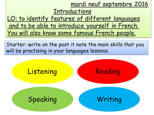 to identify features of different languages | Teaching Resources