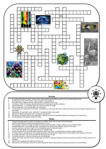 Geography GCSE Key-Word Revision Sessions [Crosswords & Games] (Exam ...