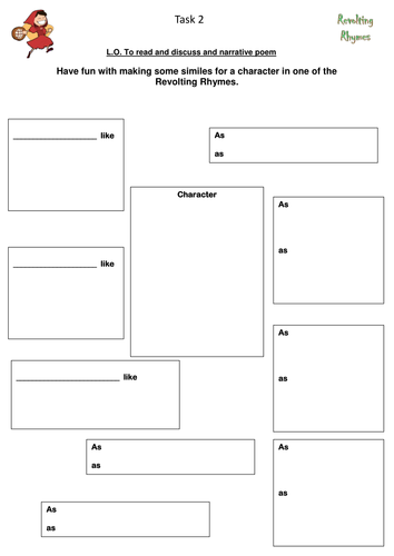 Roald Dahl's Revolting Rhymes Poetry Lessons and Activities | Teaching Resources