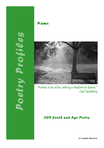 OCR Youth and Age Poetry | Teaching Resources OCR Youth and Age Poetry | Teaching Resources