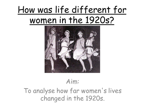Women in the 1920s and 16 mark essay planning | Teaching Resources