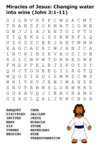 The Miracles of Jesus Word Search Pack | Teaching Resources