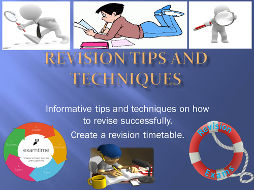 Revision tips and techniques/methods. | Teaching Resources