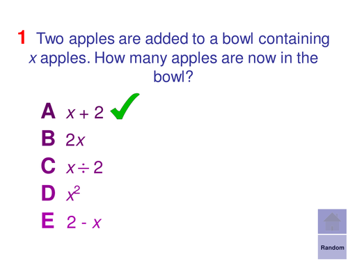 Multiple Choice Starters | Teaching Resources Multiple Choice Starters | Teaching Resources