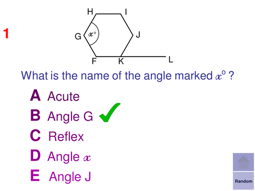 Multiple Choice Starters - Angles 1+2 | Teaching Resources Multiple Choice Starters - Angles 1+2 | Teaching Resources