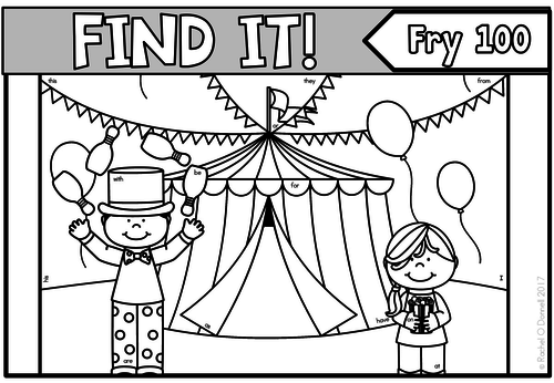 Tiny Word Hunt FRY 100 Words | Teaching Resources