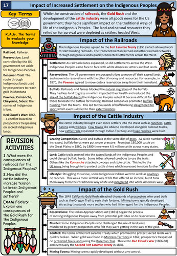 Gold Rush railroads cattle ranching impact - American West - GCSE ...