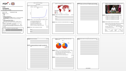 AQA GCSE Geography (9-1) - Practice Exam Paper - Urban Issues and ...
