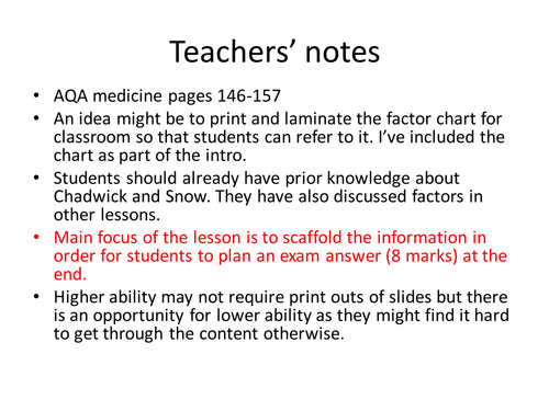 Part 3 AQA Health & The People / Medicine Through Time: Industrial ...