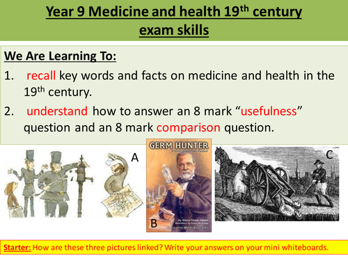 Part 3 AQA Health & The People / Medicine Through Time: Industrial ...