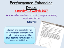 A2- Performance Enhancing Drugs | Teaching Resources