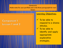 Stimuli Devising ( 5 Lessons) | Teaching Resources