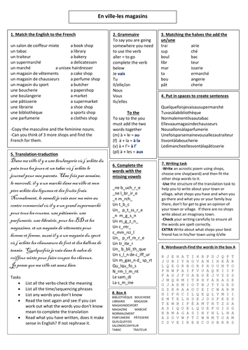 Home, school, independent learning French various topics | Teaching ...