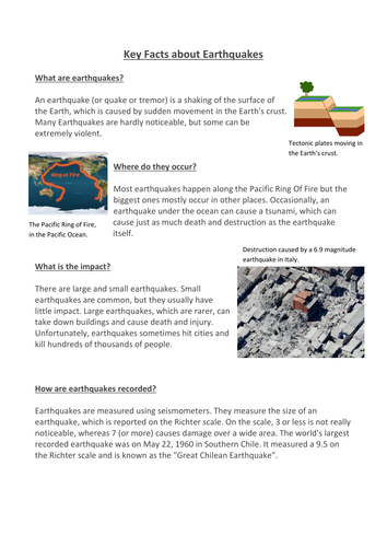 t4w non chronological report comprehension questions and text ...