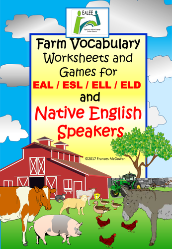 Farm vocabulary Games, Worksheets and Activities | Teaching Resources