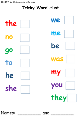 Letters & Sounds Tricky Words / High Frequency Words | Teaching Resources