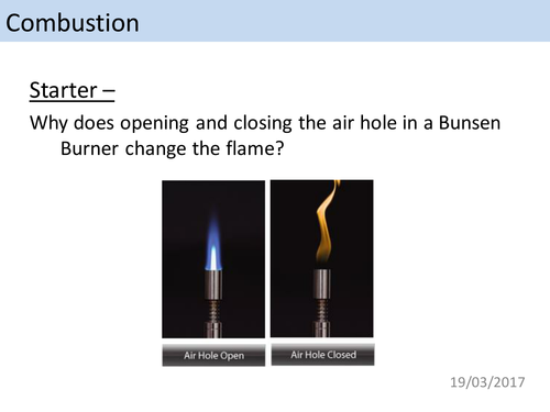 Combustion Edexcel 9-1 | Teaching Resources