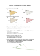 Sine Rule, Cosine Rule, Area of Triangle, Bearings | Teaching Resources