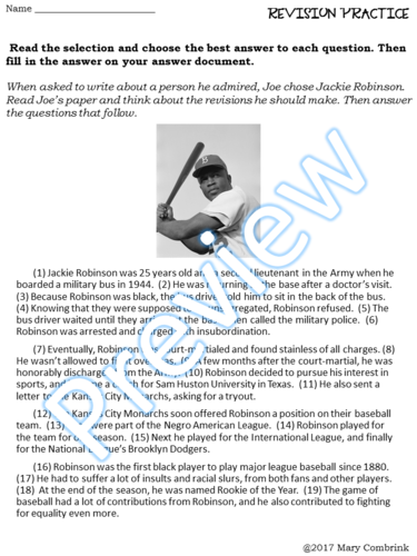 STAAR 7th Grade Writing and Revision Review: Prompts and Passages ...