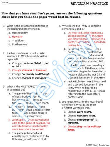 STAAR 7th Grade Writing and Revision Review: Prompts and Passages ...