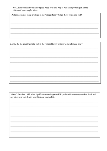 The History of the Space Race (Including the Cold War) | Teaching Resources