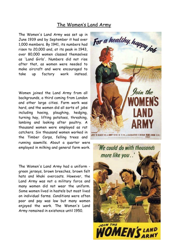 Women in WW2 | Teaching Resources
