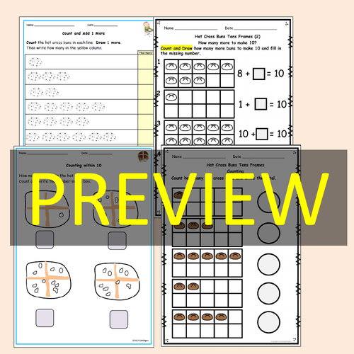 Easter Counting to 10 Number Work Presentation Activities Worksheets ...