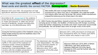 *FULL LESSON* How far did Britain suffer a ‘Great Depression’ 1873 and ...