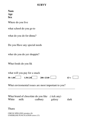 How to write a questionnaire | Teaching Resources