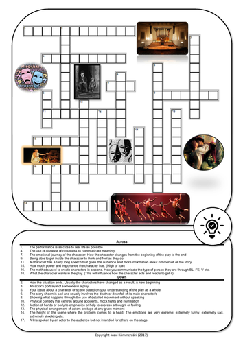 Drama GCSE Key-Word Revision Sessions [Crosswords & Games] (Exam ...