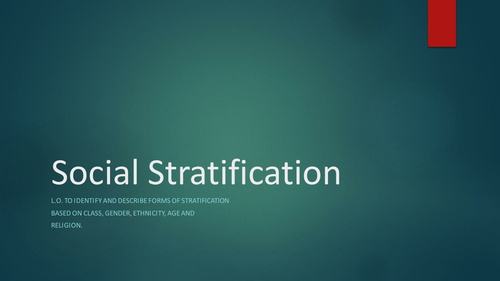 Social Stratification - GCSE Sociology | Teaching Resources