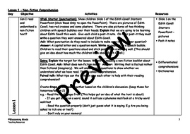 Year 2 Literacy - 5 lesson plan, Edith Cavell | Teaching Resources