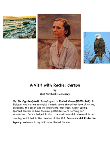Rachel Carson: A Biographical Play *EARTH DAY ACTIVITY | Teaching Resources