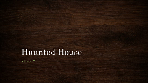Haunted House Drama/Performing Arts Unit | Teaching Resources