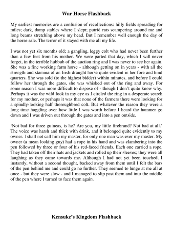 Year 6 Flashback Stories Unit Pack - Varied Punctuation, Dialogue and ...